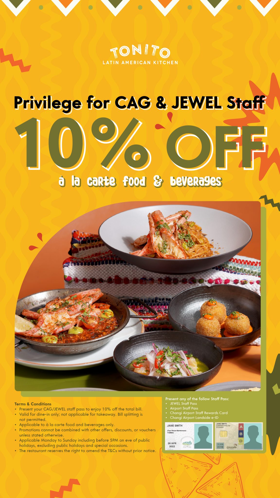Promotions | Tonito Latin American Kitchen